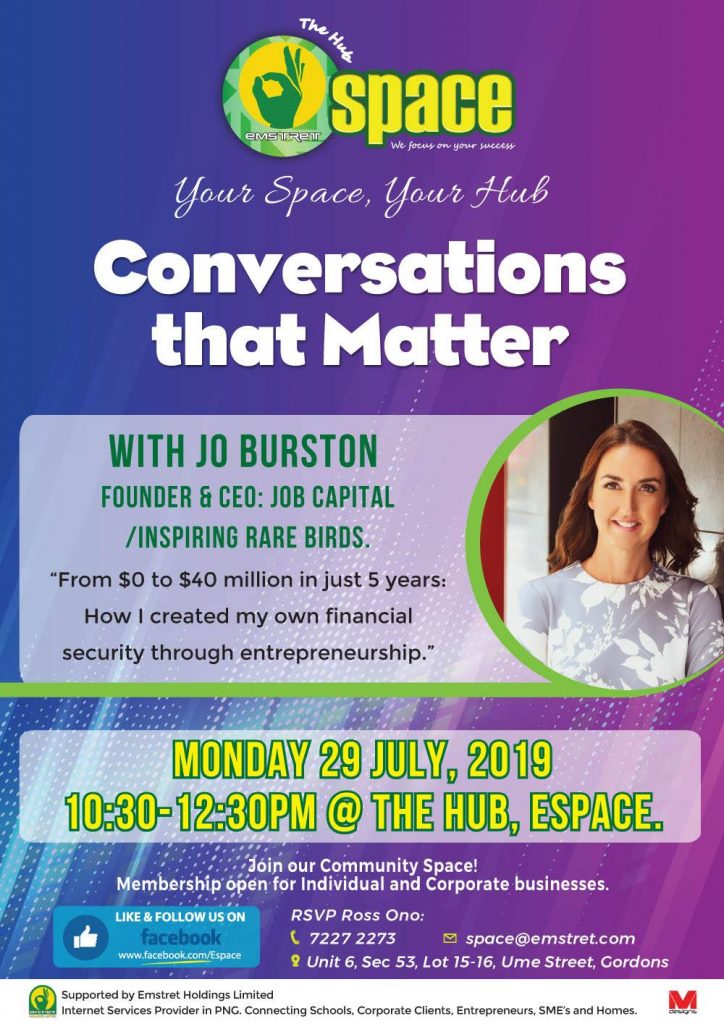Conversation that Matter with Jo Burston – Emstret Space